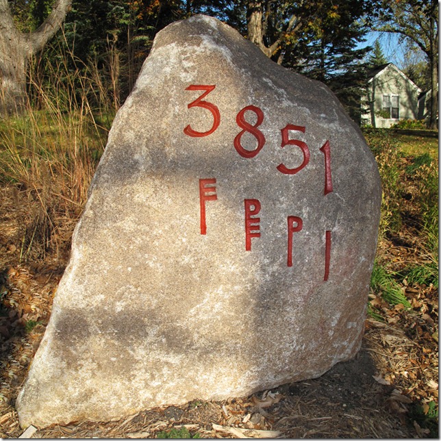 The "L" Shaped House: Address Rock…Carving and Painting